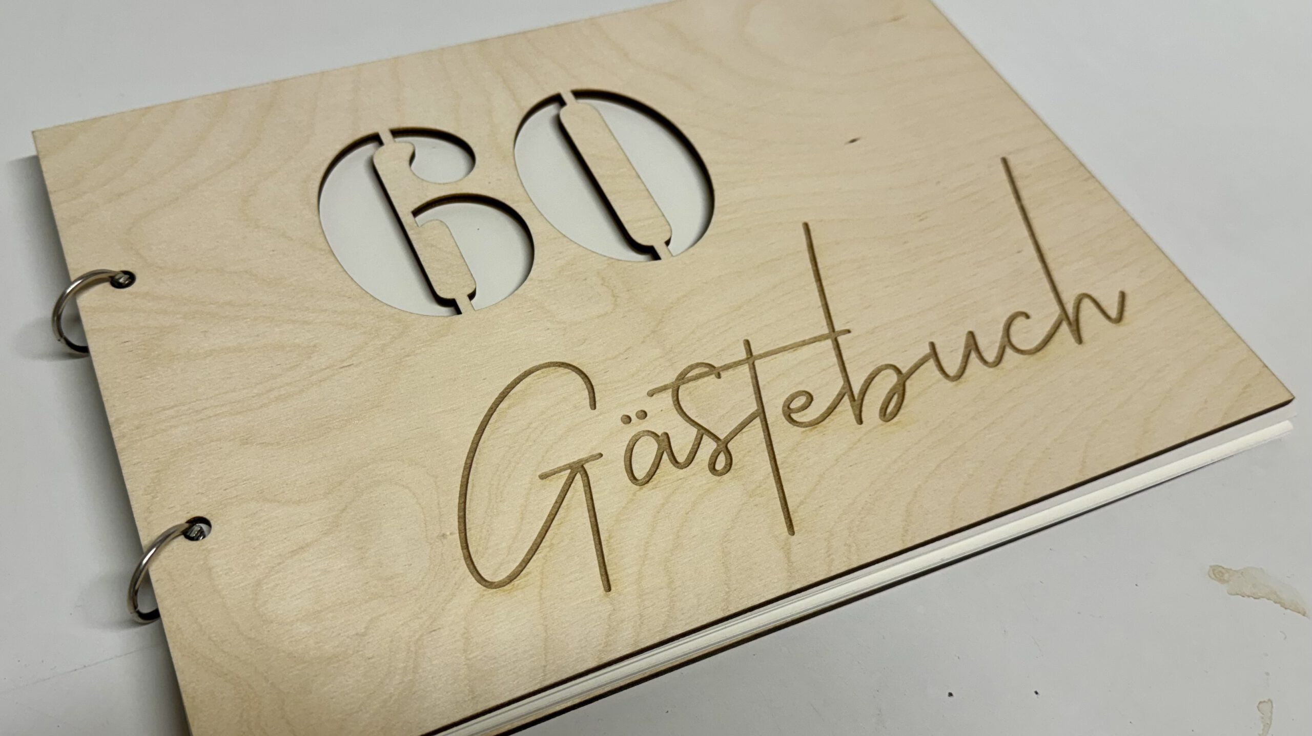 Lasercut Guestbook - Crafting Tutorial with Free SVG Template - laser ...